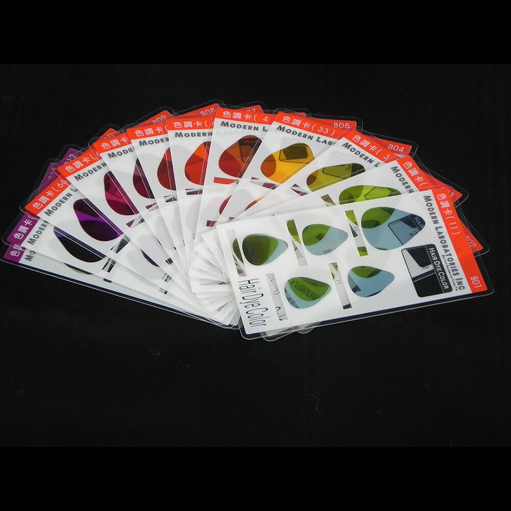 Hair Color Chroma Tone Card Pigment Mixture Palett... – Vicedeal