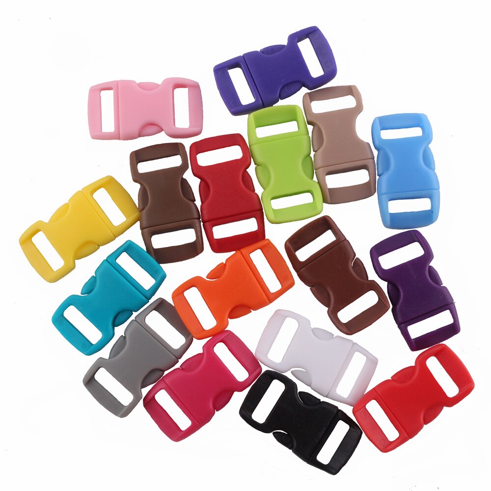 100 St 3/8 "Kleurrijke Plastic Gesp voor Para... – Vicedeal