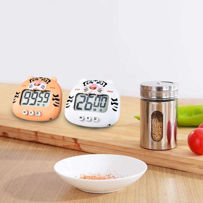 Cartoon Tijger Timer Groot Scherm Digitale Display... – Grandado