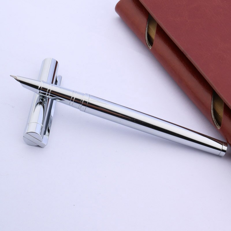 JINHAO 126 Fountain Pen METAL Silver Classic Offic... – Grandado