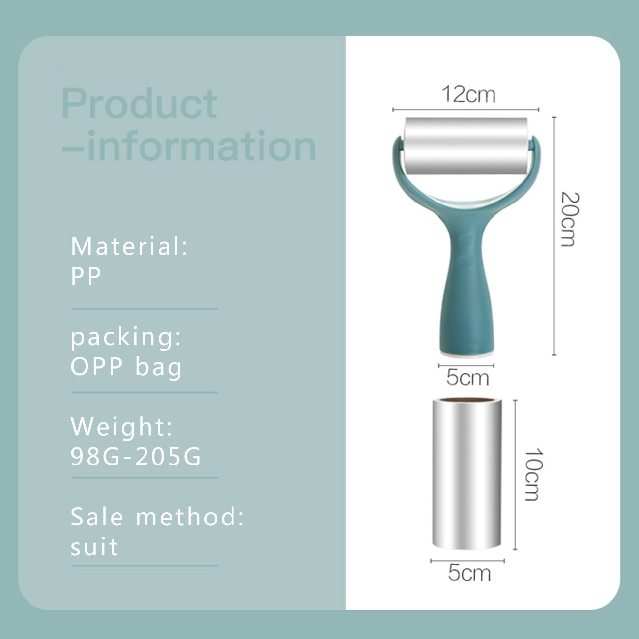 3 Rolls + 1 Handvat Kleverige Roller Kleverige Sto... – Grandado