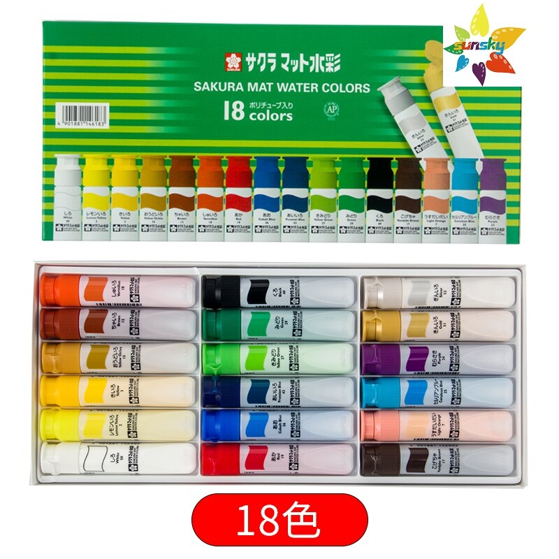 Sakura Semi-transparent water colors,12/15/18/24 C... – Grandado