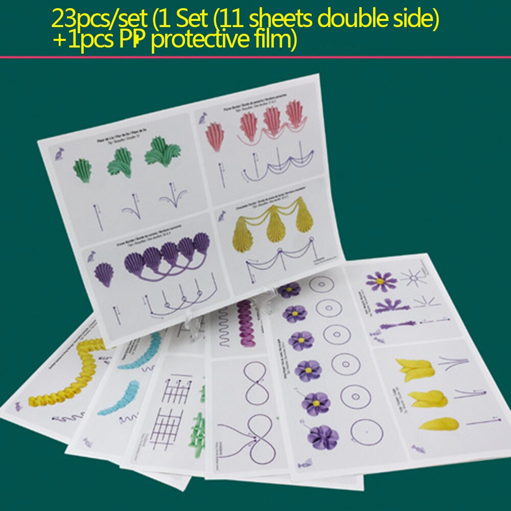 23pcs/set Cake Icing Piping DIY Practice Drawing B... – Grandado