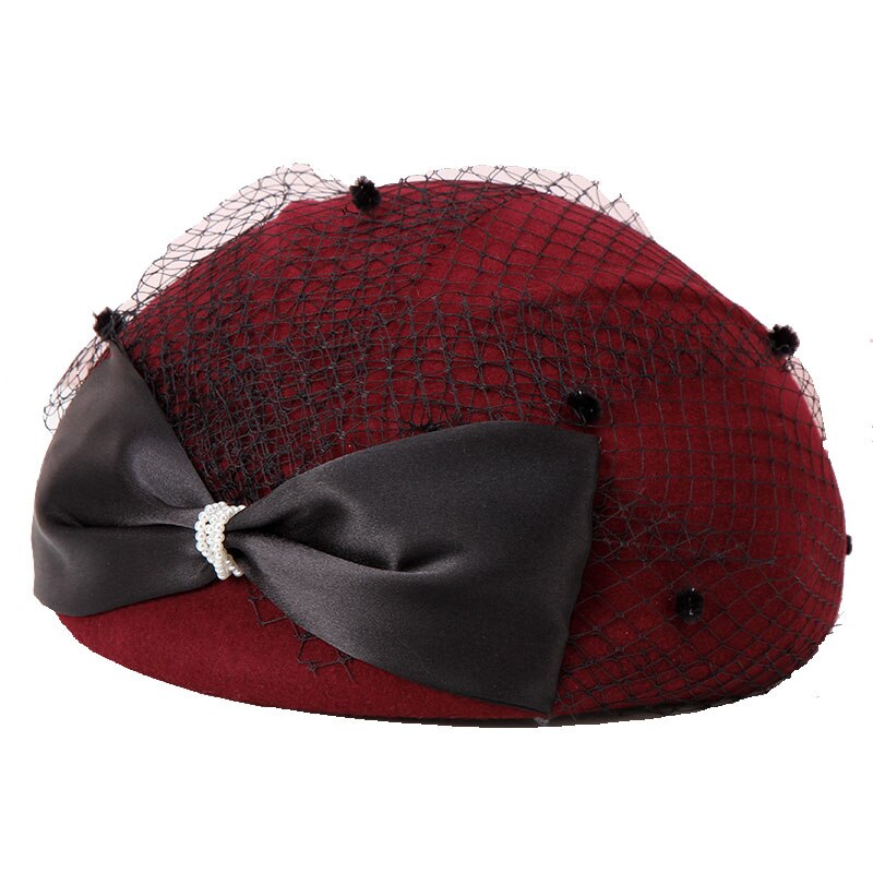 Lady Wool Fedoras Hat Women Fedoras Cap Girls Brit... – Grandado