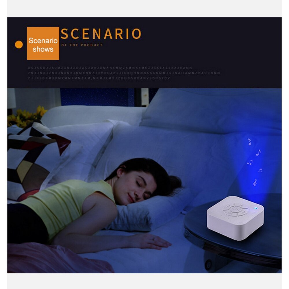White Night Light Noise Sleep Instrument LED Machi... – Grandado