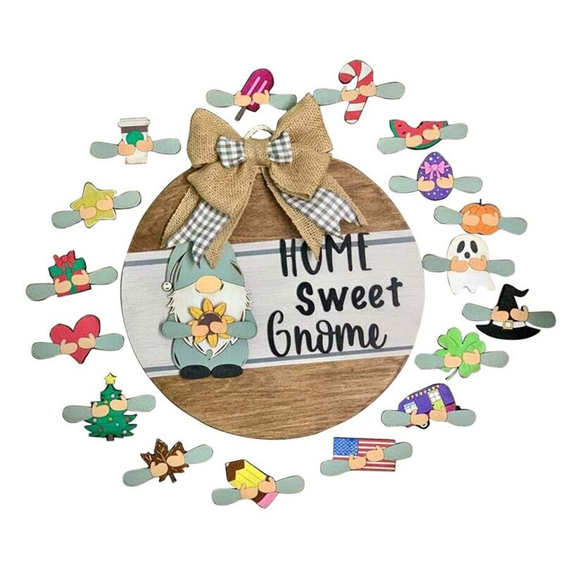 Welcome Sign Front Door Hanger Interchangeable Hom... – Grandado