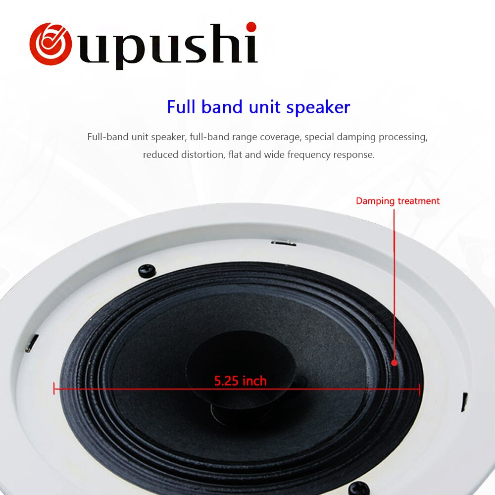 Oupushi TD206 5.25 inch full range in ceiing luids... – Vicedeal