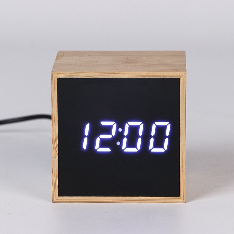 Gekwalificeerde Digitale Houten Led Wekker Hout Re... – Vicedeal