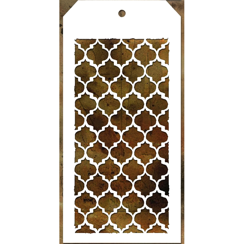 Lantern Pattern Label Tag Plastic Stencil for Scra... – Grandado
