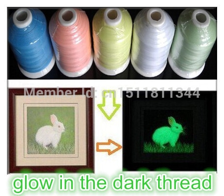 Glow in the Dark Embroidery Machine Thread 550 Yar... – Grandado