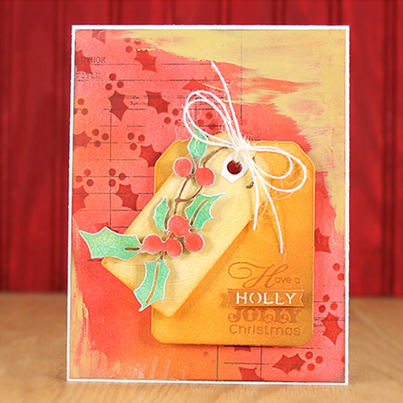 6*6 inch Plastic Stencil Holly Leaf Branch Waterdr... – Vicedeal