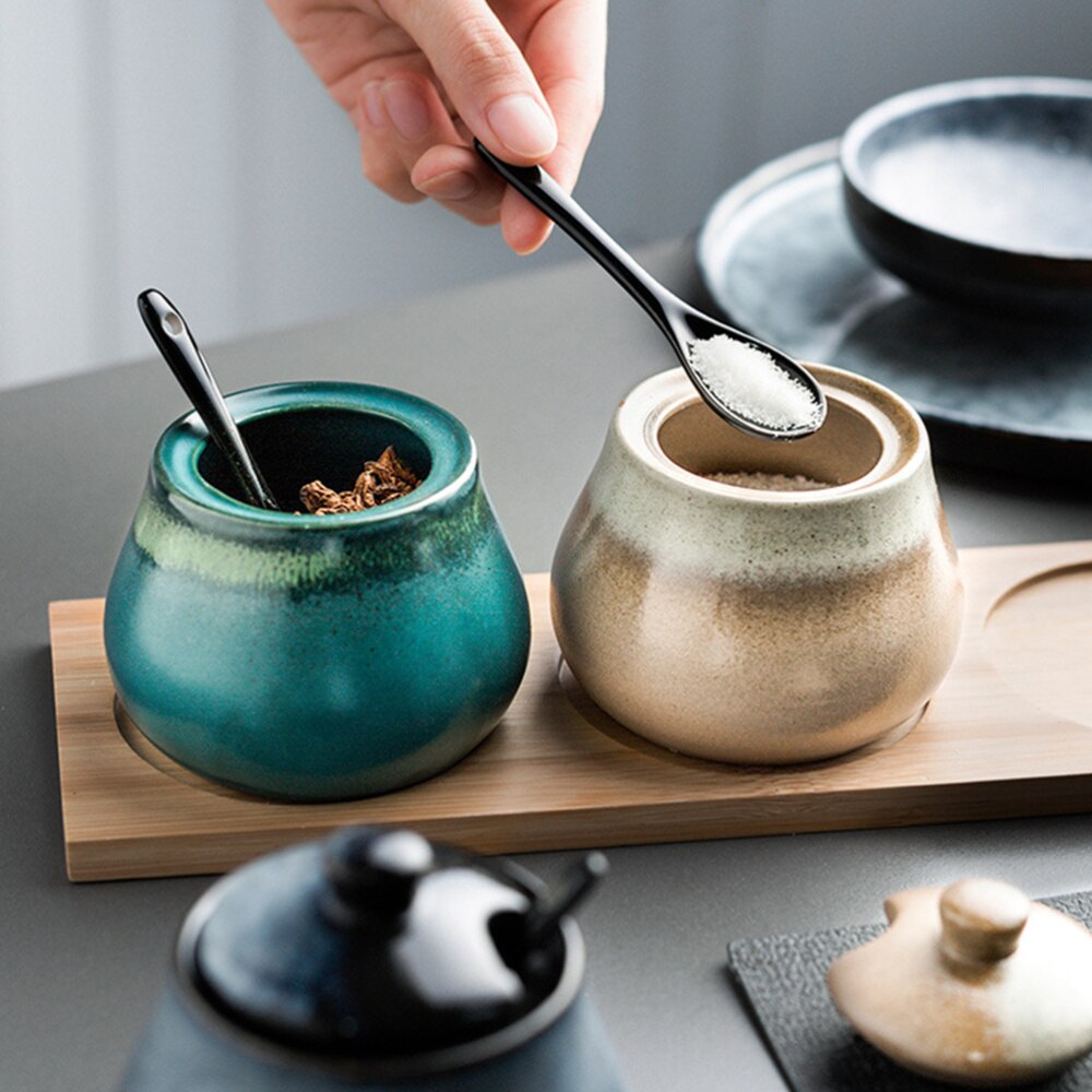 1pc Ceramic Household Salt Bottles Seasoning Bottl... – Grandado