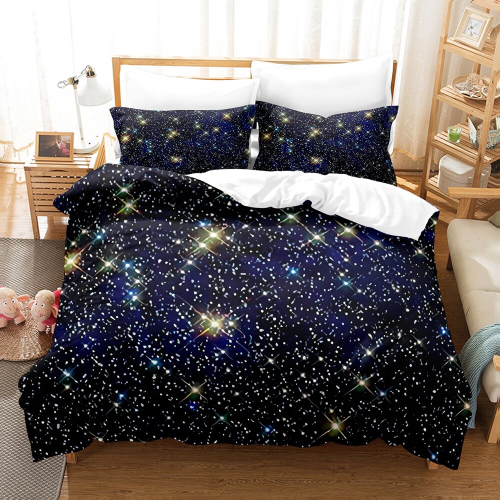 Star Sky 3d Bedding Set Duvet Quilt Cover Comforte... – Vicedeal
