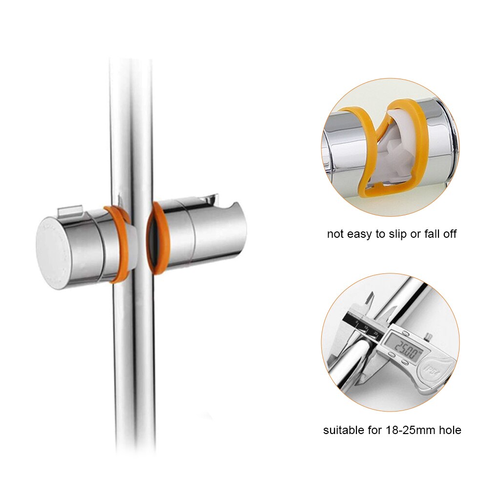 Slide Shower Head Holder 18-25mm Adjustable Bar Cl... – Grandado
