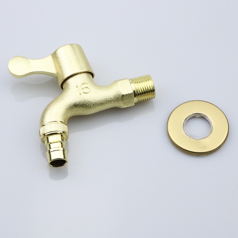 Wall Mount Golden Water Muur Kleine Tap G1/'Goud Z... – Grandado