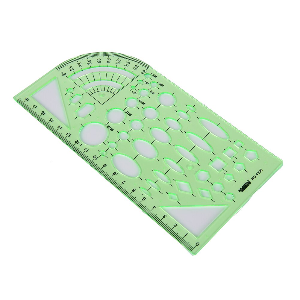 1 pc Green Plastic Lab Briefpapier Meten Ruler Tie... – Grandado