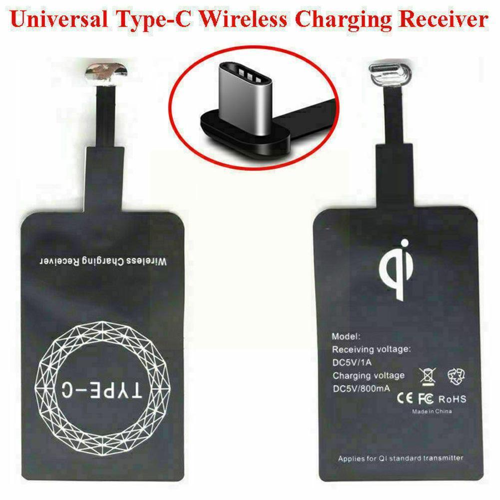 Black Portable Wireless Charging Receiver Patch Fo... – Vicedeal