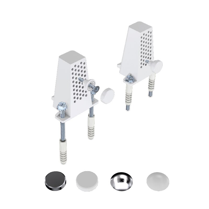 STEEL SCREW FLAT/ROUND WHITE COVER (WC BIDET SIDE ... – Grandado