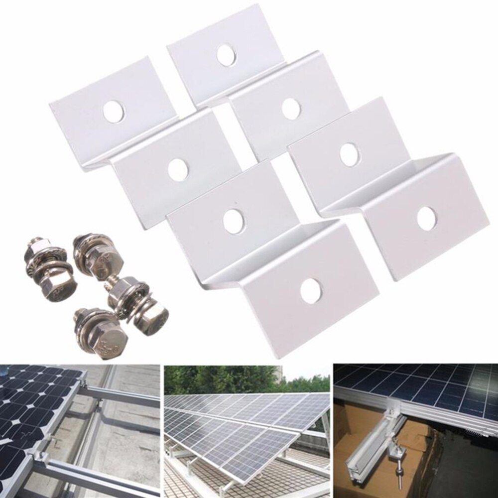 4Pc Solar Panel Roof Mounting Z-Bracket with Nuts ... – Grandado