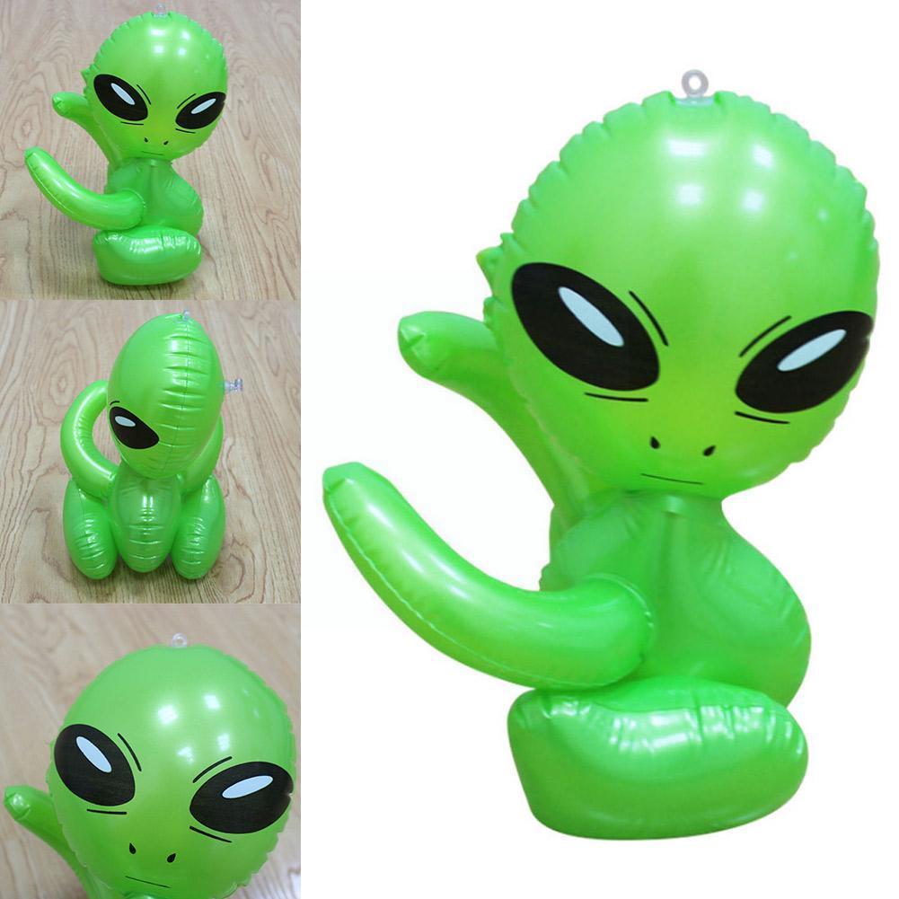 Kawaii Inflatable Green Alien Model Toys Child Inf... – Grandado