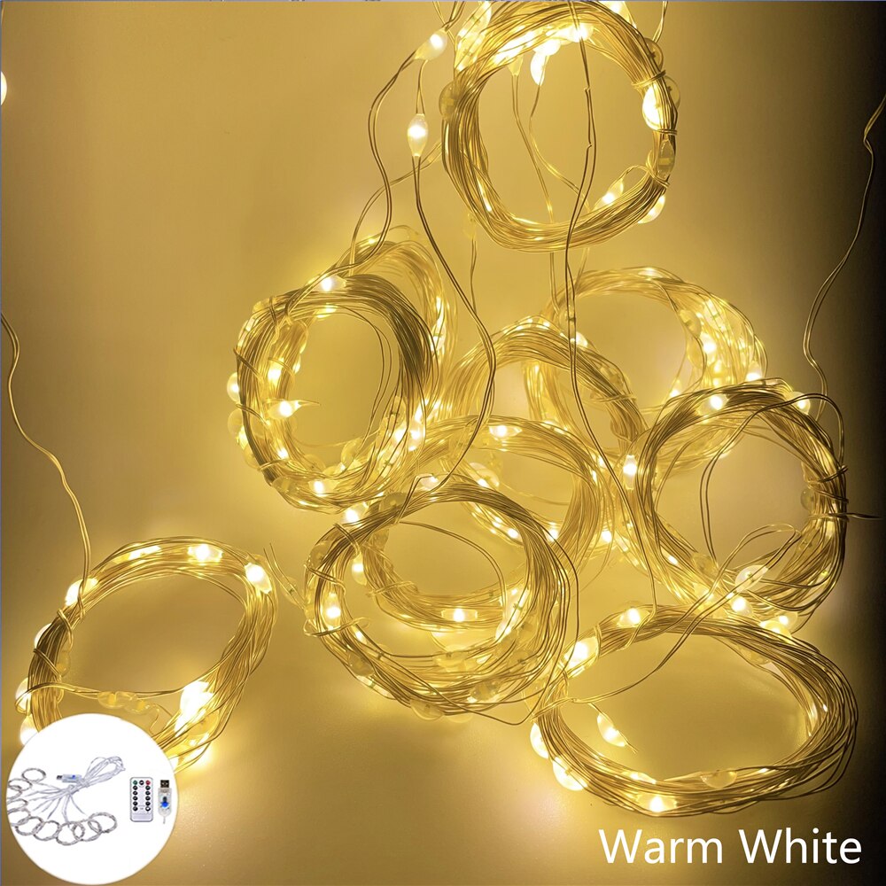 3M USB LED Curtains Festoon Led Light Garlands Chr... – Grandado