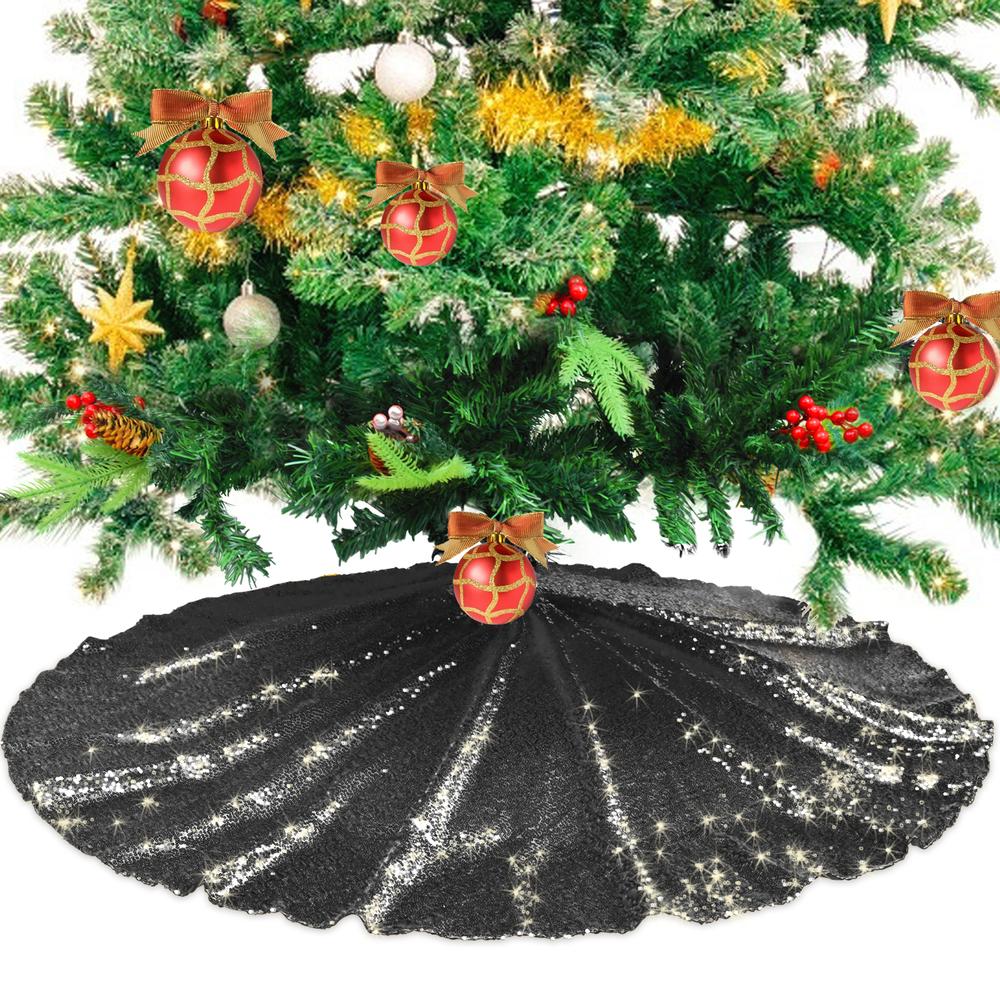 35 Inch/48 Inch Double Layer Sequined Christmas Tr... – Grandado
