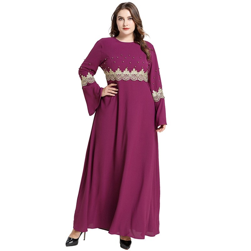 Plus Size Abaya Dubai Caftan Dress Women Summer Lo... – Grandado