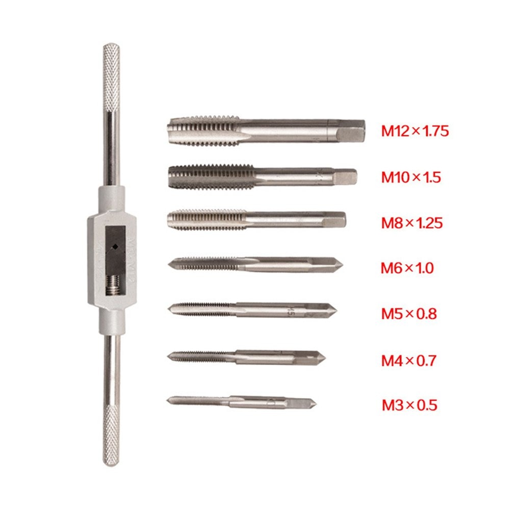 8 unids/set de Metal métrico HSS Tap Die Set m3 M4... – Grandado
