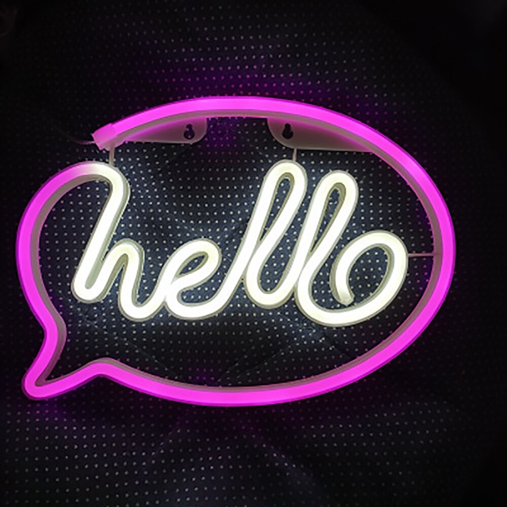 Hello Neon Sign Licht Letters Neon Decoraties Lamp... – Vicedeal