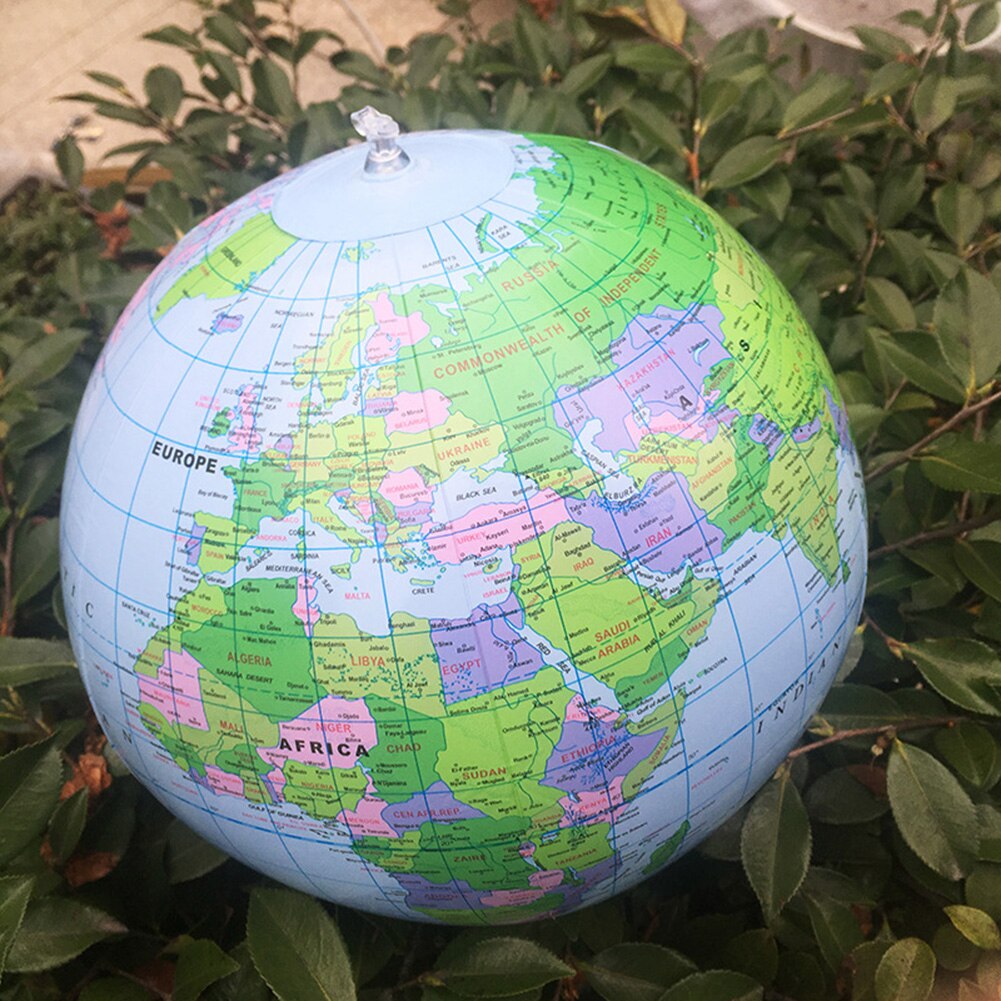 1pc 30cm Inflatable Globe World Earth Ocean Map Ba... – Vicedeal