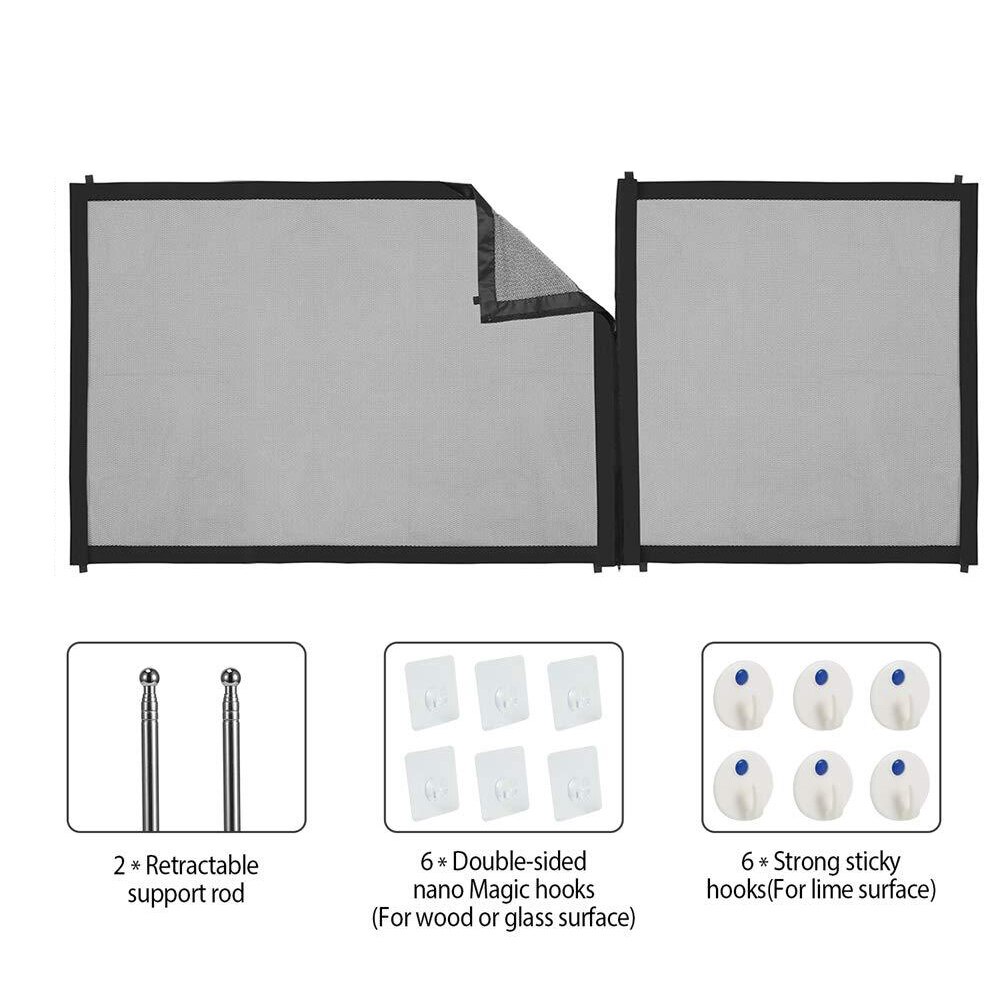 Dog Gate Ingenious Mesh Dog Fence For Indoor and O... – Grandado