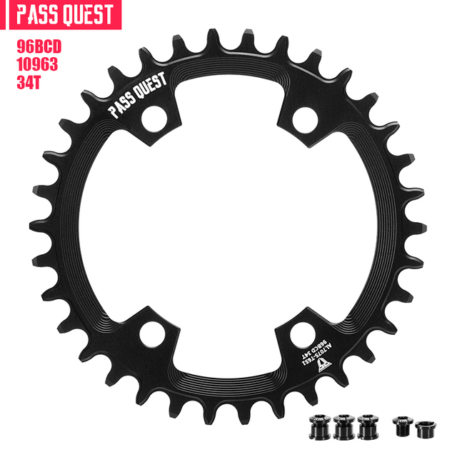 PASS QUEST 96BCD MTB Narrow Wide Chainring 32T-48T... – Vicedeal