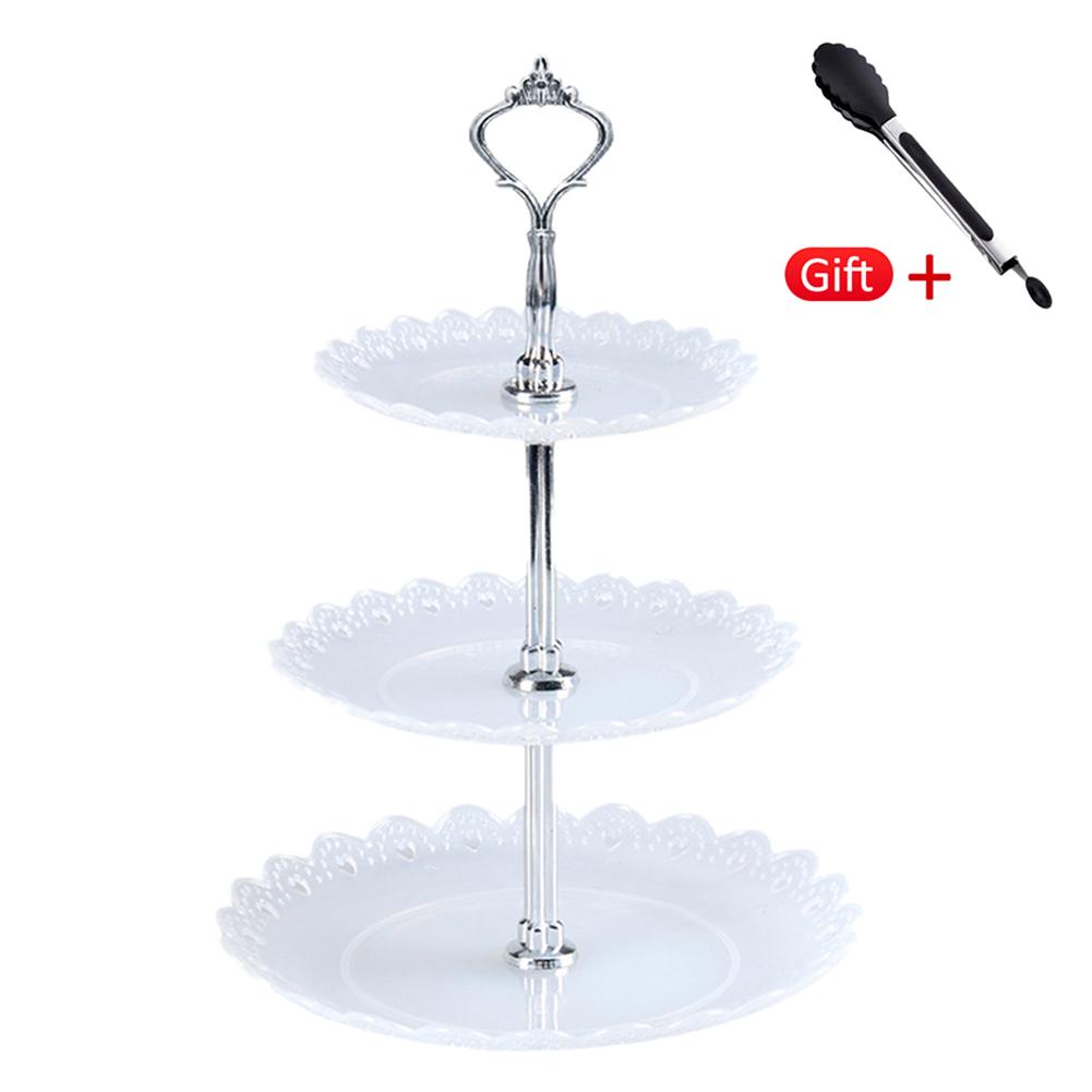3 Tier Plastic Cake Stand Home Afternoon Tea Bruil... – Grandado