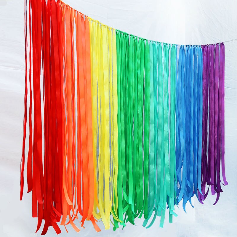 Height 0.5M DIY Color Modern Ribbon Decorated Back... – Grandado