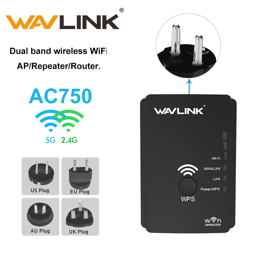 Wavlink Wireless WiFi Repeater 5Ghz Dual band AC75... – Vicedeal Wavlink Wireless WiFi Repeater 5Ghz Dual band AC75... – Vicedeal