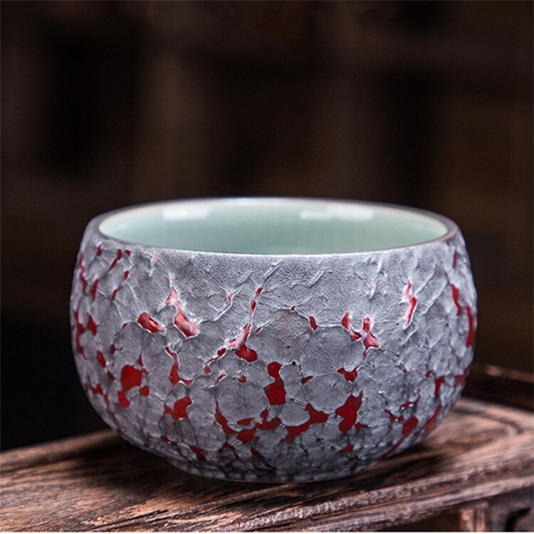 Retro Coarse Pottery Tea Cup Glaze Ceramic Teacup ... – Grandado