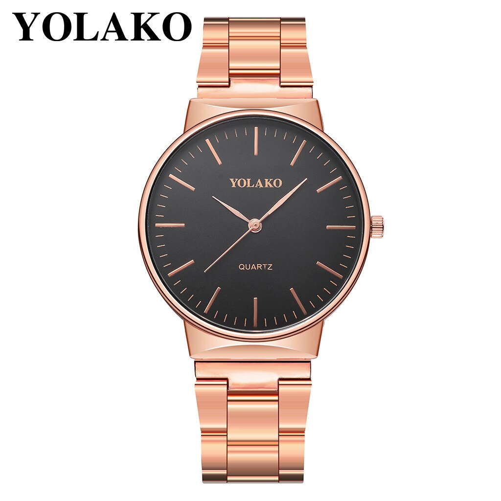 Classic YOLAKO Silver Men Watch Crystal Glass Stai... – Vicedeal