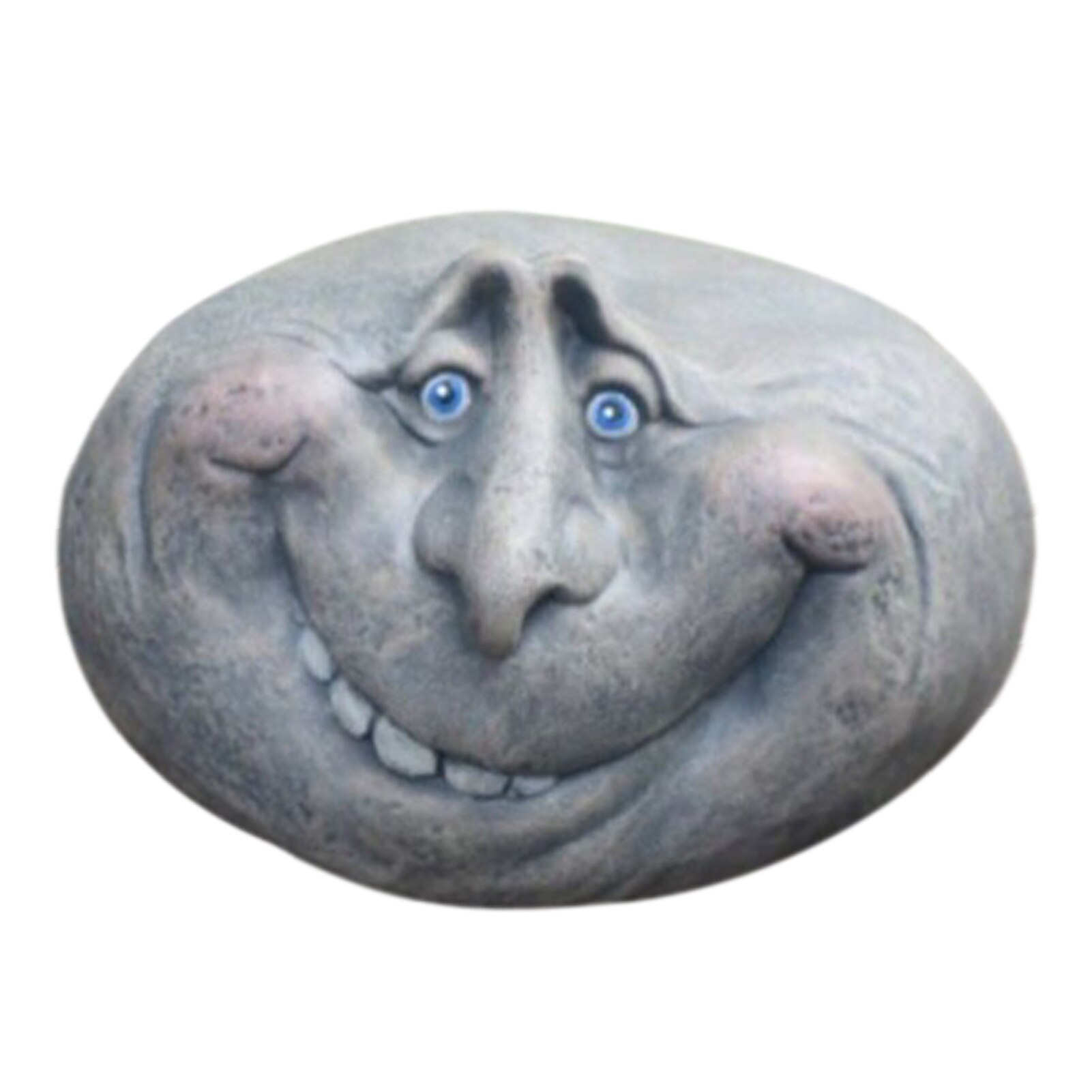 Rock Funny Face Garden Yard Art Resin Sculptures M... – Grandado