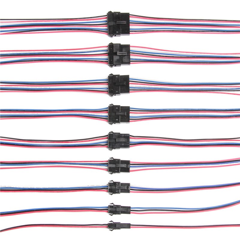 Connecteur JST SM 5/10mm 2.54 paires | Connecteur 2P 3P 4P 5P 6P 7P 8P 9P mâle et femelle jeu de ...