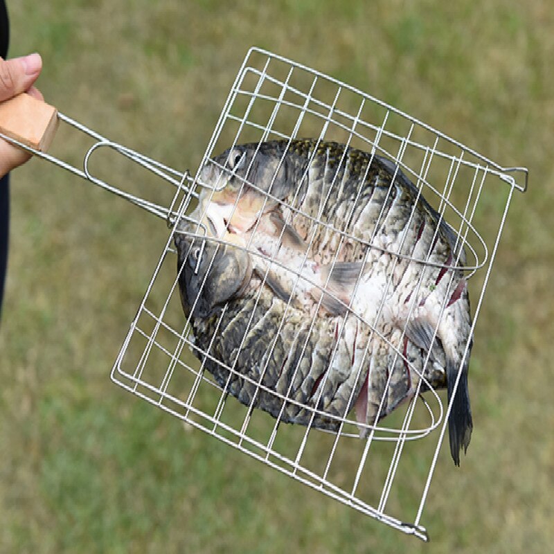 stainless steel Grilled fish Roast Hamburg bbq ton... – Vicedeal