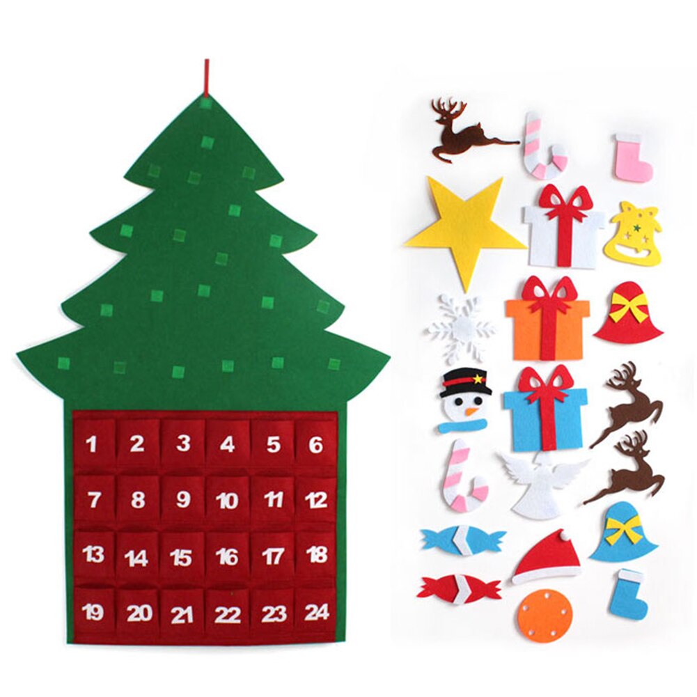 Christmas Calendar Tree Shape Countdown Advent Cal... – Grandado