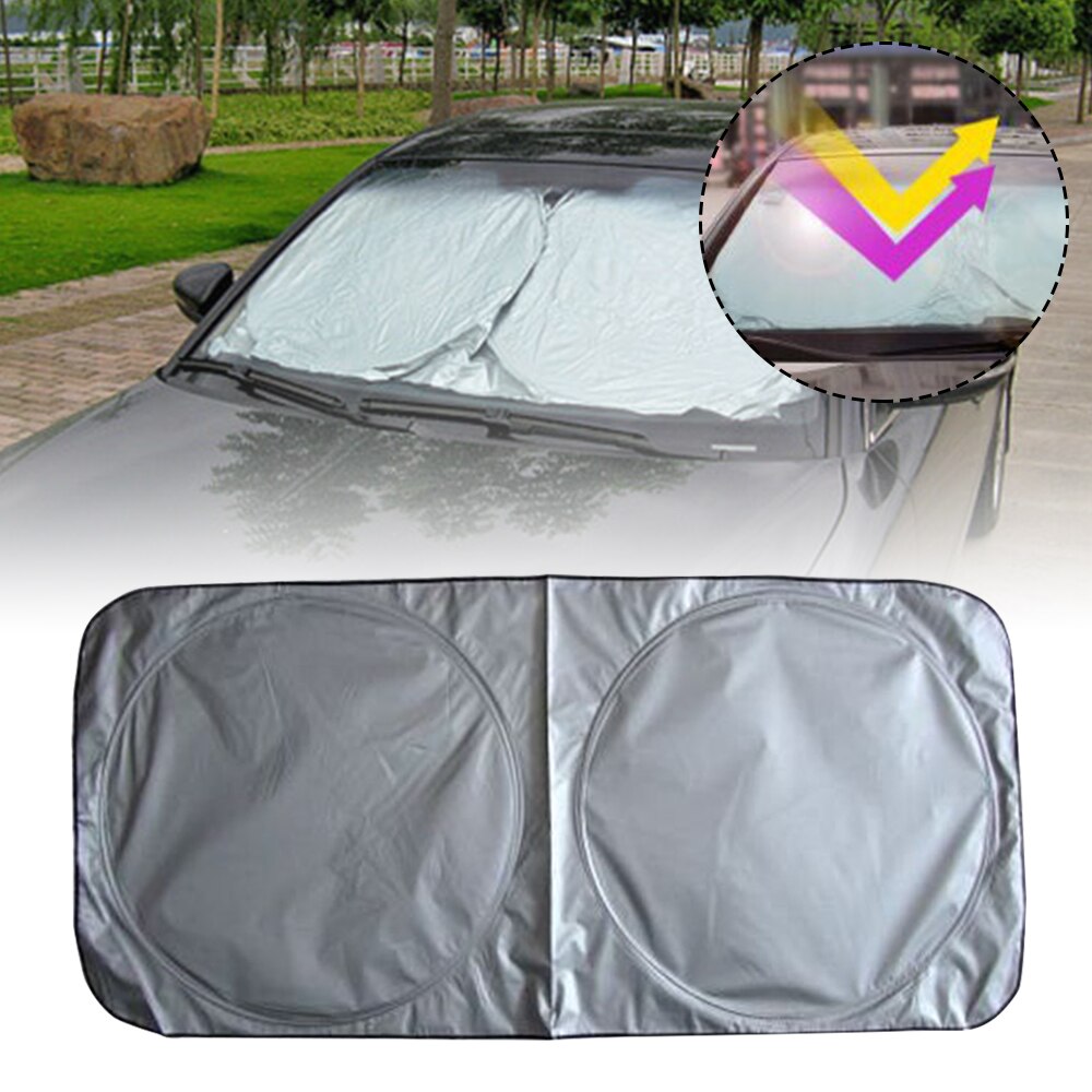 Foldable Large Sun Shade Blinds Truck Front Rear C... – Vicedeal