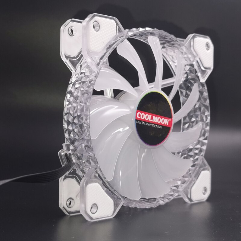 COOLMOON Crystal RGB , 12cm Silent Light-Emitting ... – Grandado