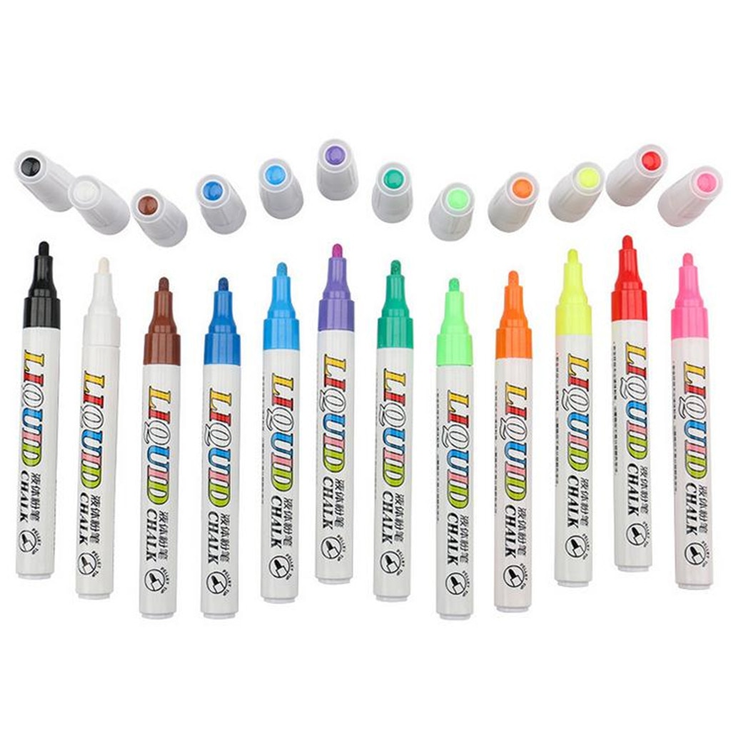 Dust-free Water-soluble Liquid Chalk Marker Pen12-... – Grandado