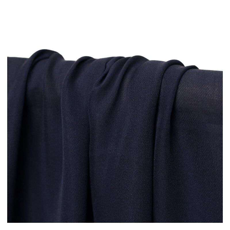 White waxberry Navy Blue Fancy Crepe Georgette Fab... – Grandado