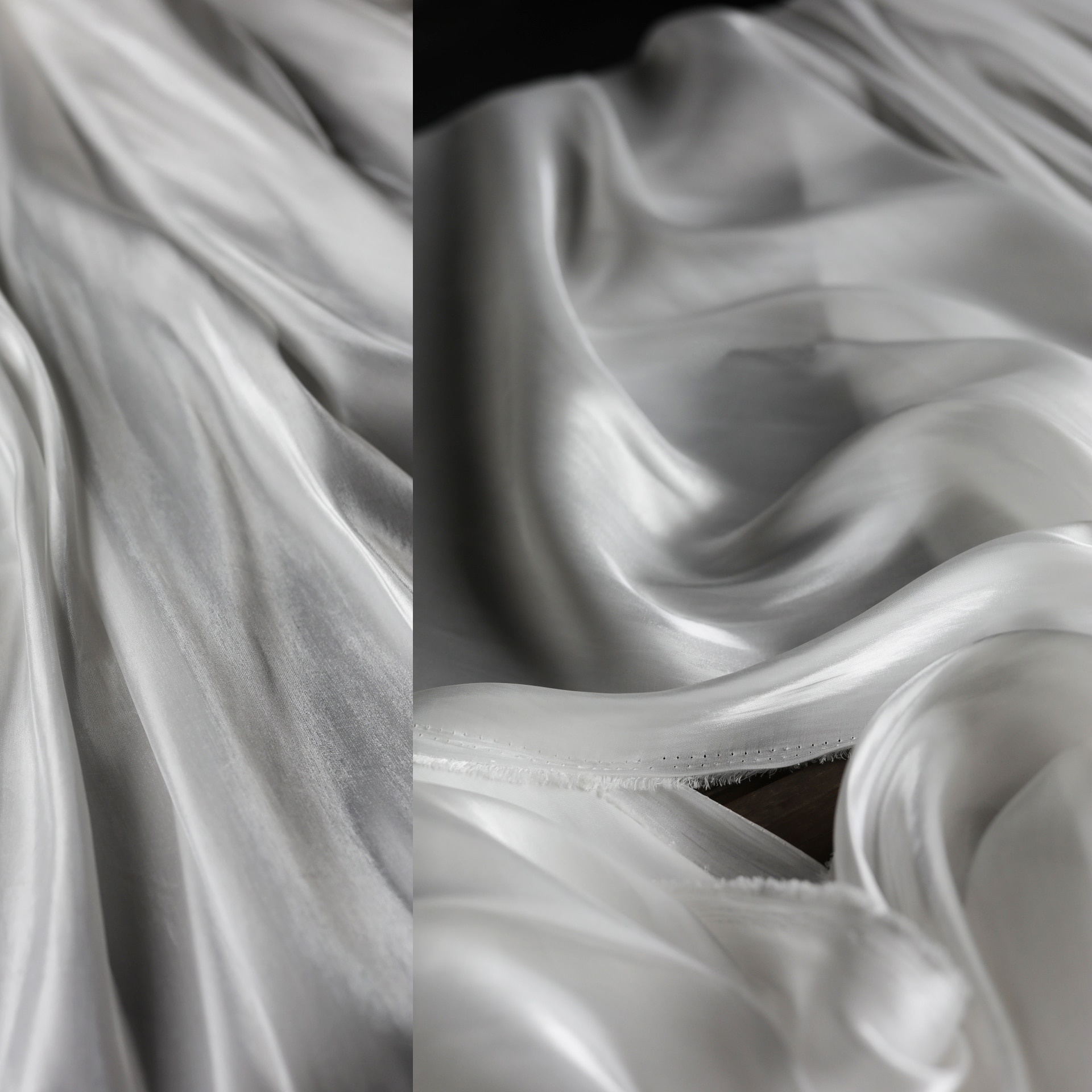 Shiny Crystal Silk Fabric Thin Drape White Tulle F... – Vicedeal