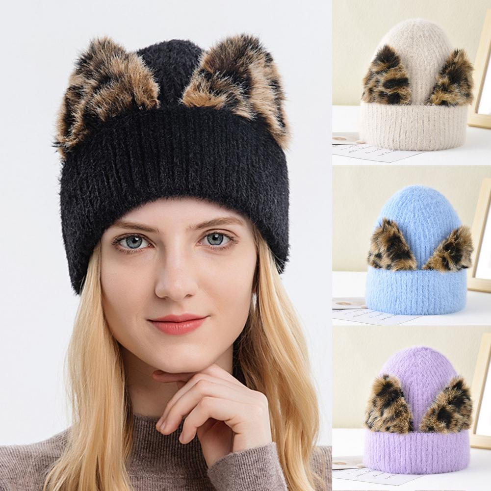 Trendy Winter Beanie Fluffy Winter Cap Knitted Sof... – Grandado