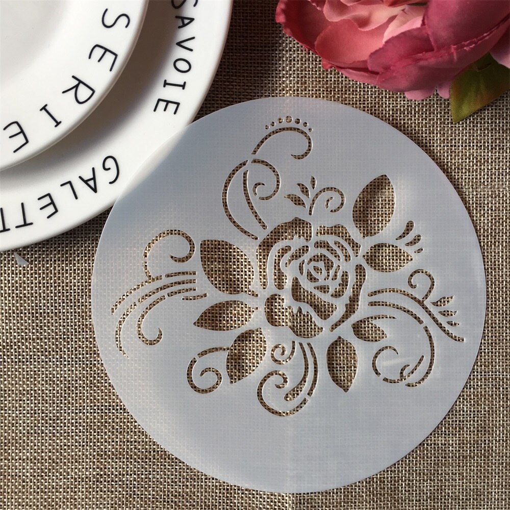 15cm Rose Flower DIY Layering Stencils Wall Painti... – Vicedeal