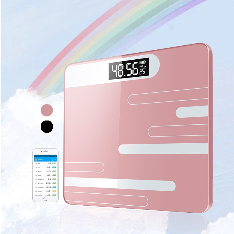 Bluetooth Body Fat Scales Bathroom Floor Smart Sca... – Grandado