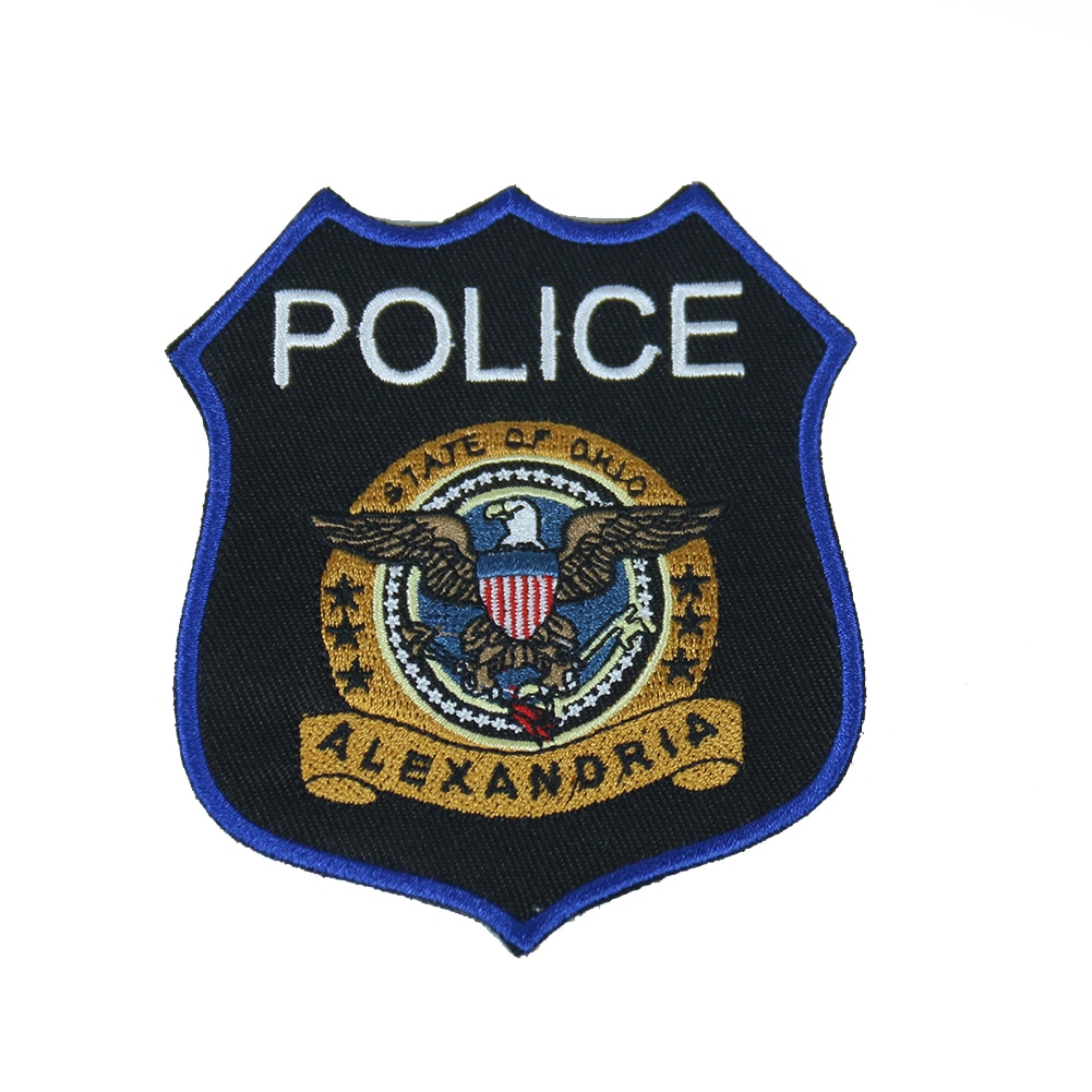 Police Badges Patches Applique Embroidered Patches... – Vicedeal